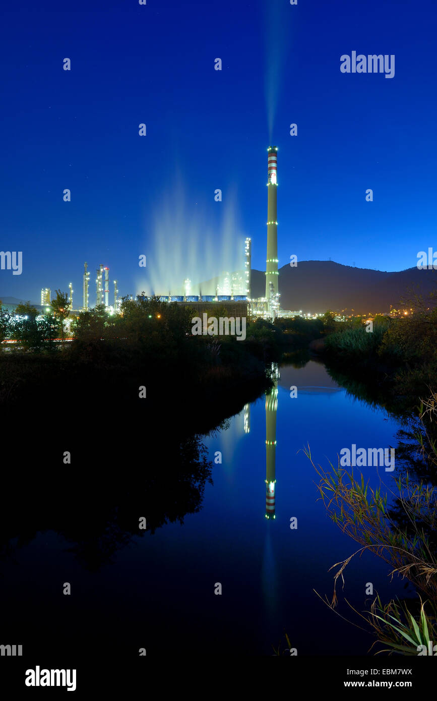 Petronor oil refinery, Muskiz, Biscay , Basque Country, Euskadi, Spain ...