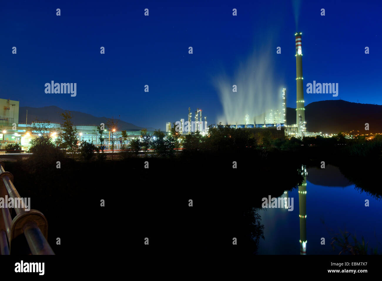 Petronor oil refinery, Muskiz, Biscay , Basque Country, Euskadi, Spain ...