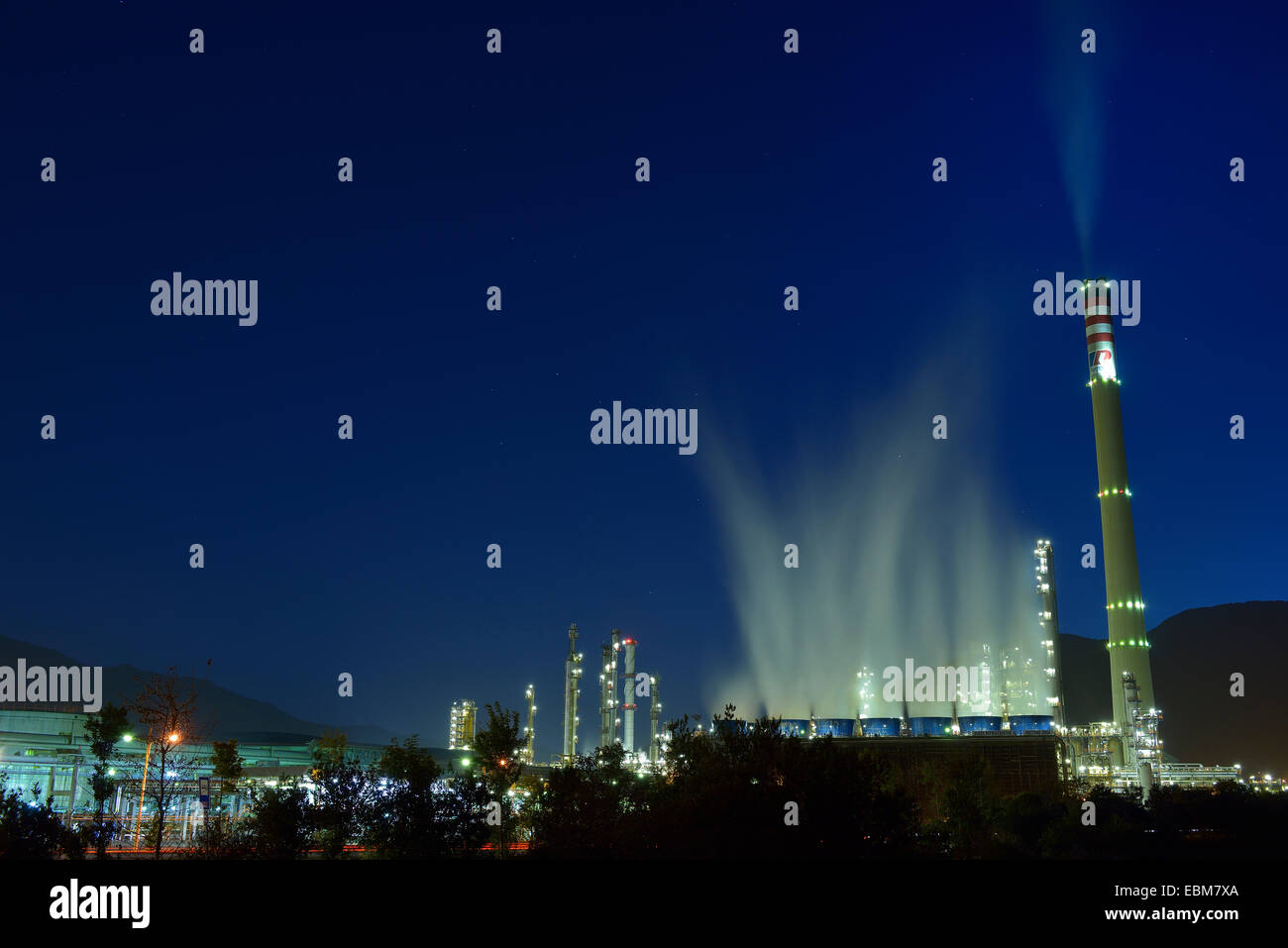 Petronor oil refinery, Muskiz, Biscay , Basque Country, Euskadi, Spain ...