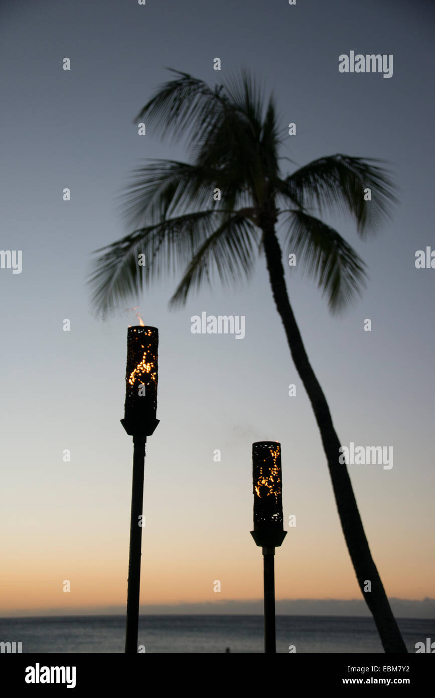 Tiki Torches Hawaii High Resolution Stock Photography and Images - Alamy