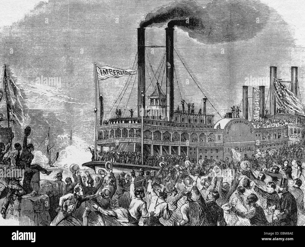 Civil war steamboat hi-res stock photography and images - Alamy