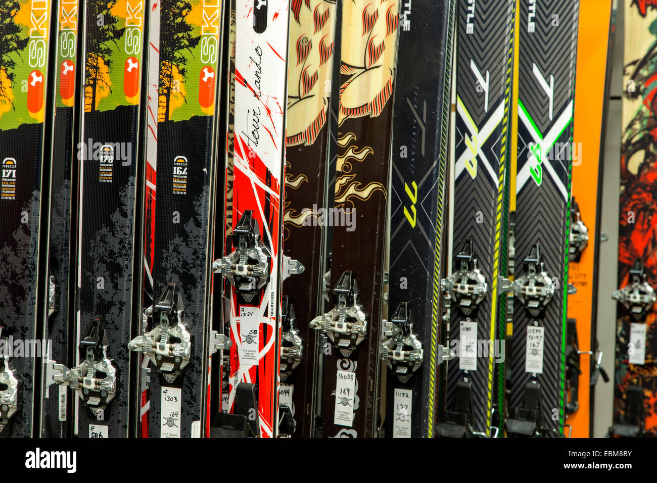 AT (alpine touring) skis, Ute Mountaineer, Aspen, Colorado USA Stock ...