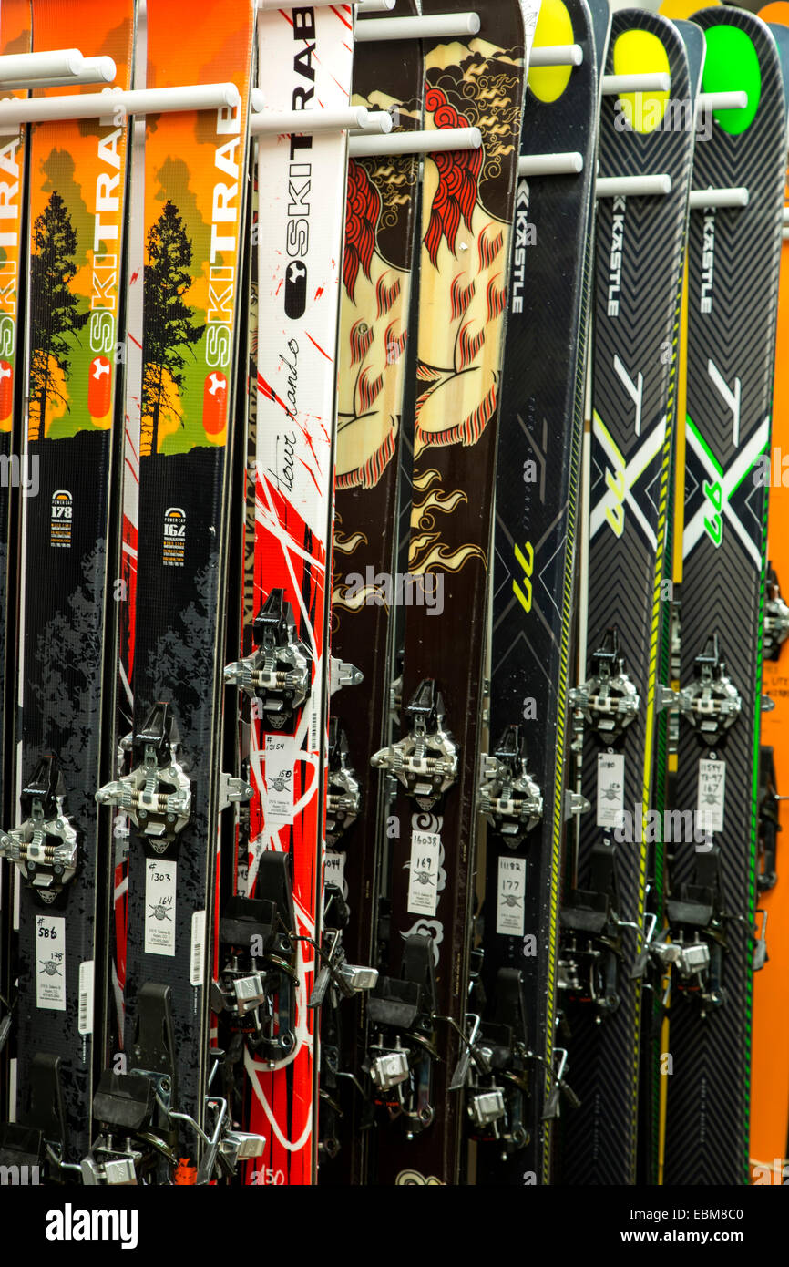 AT (alpine touring) skis, Ute Mountaineer, Aspen, Colorado USA Stock ...