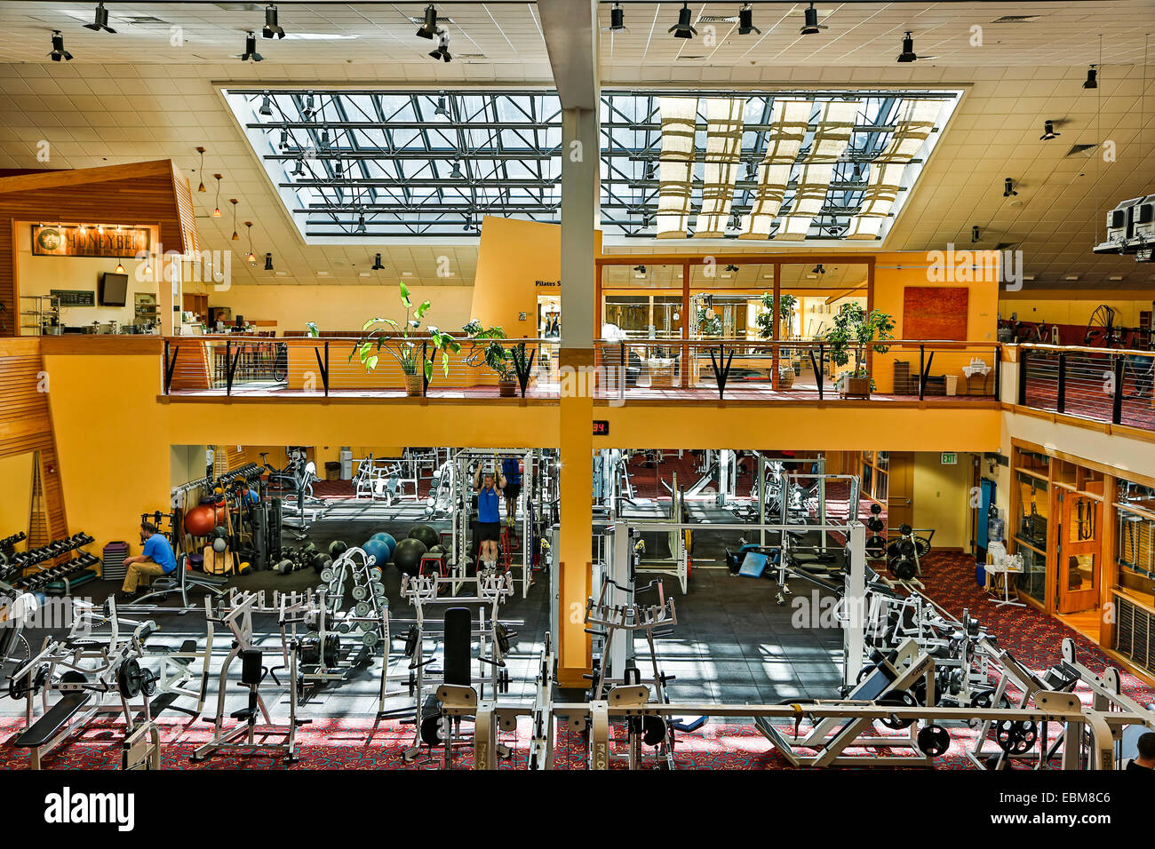 Main workout area, The Aspen Club & Spa, Aspen, Colorado USA Stock ...