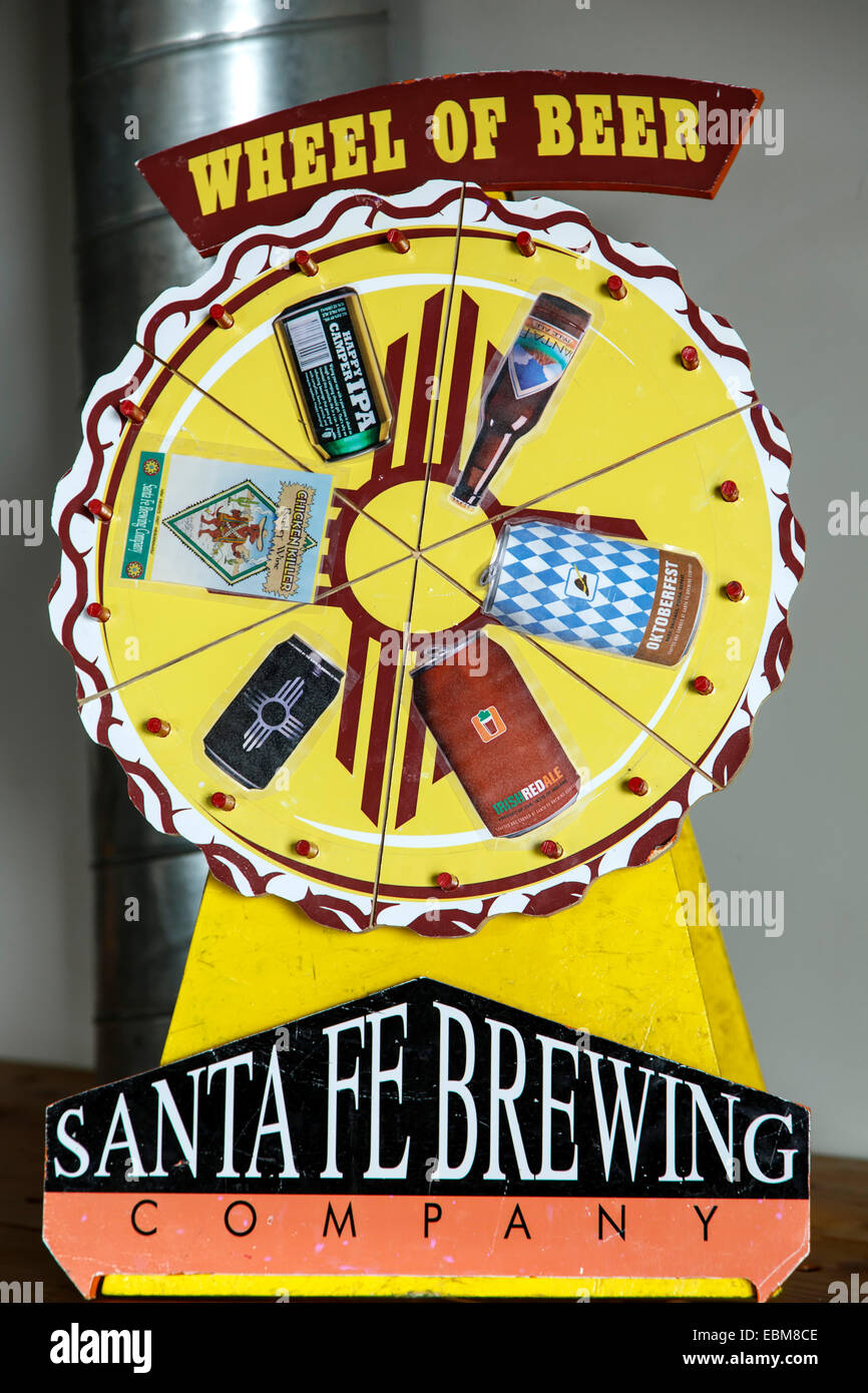 Wheel of Beer, Santa Fe Brewing Company tasting room, Santa Fe, New ...