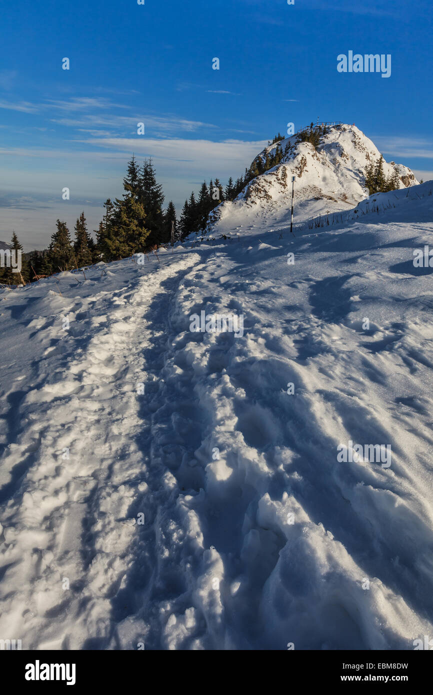 Postavaru Mountains in winter, Romania Stock Photo - Alamy