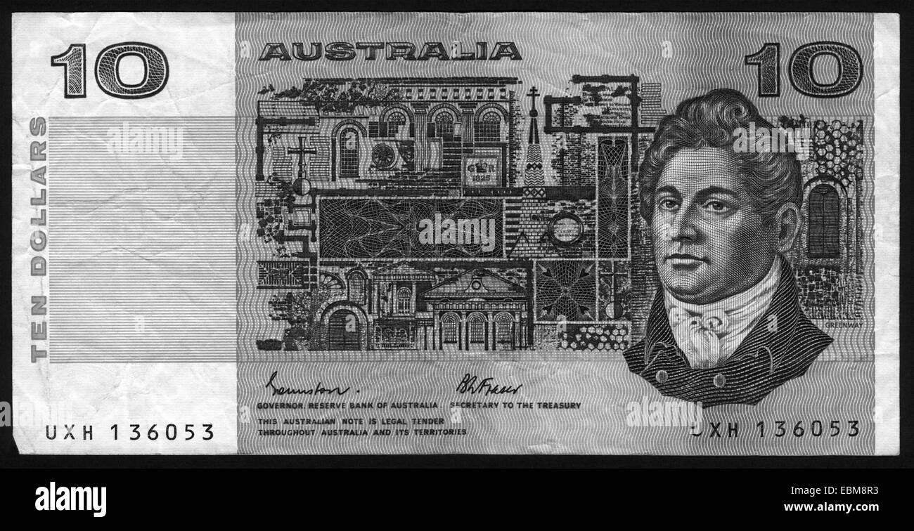 Australian banknotes Black and White Stock Photos & Images - Alamy