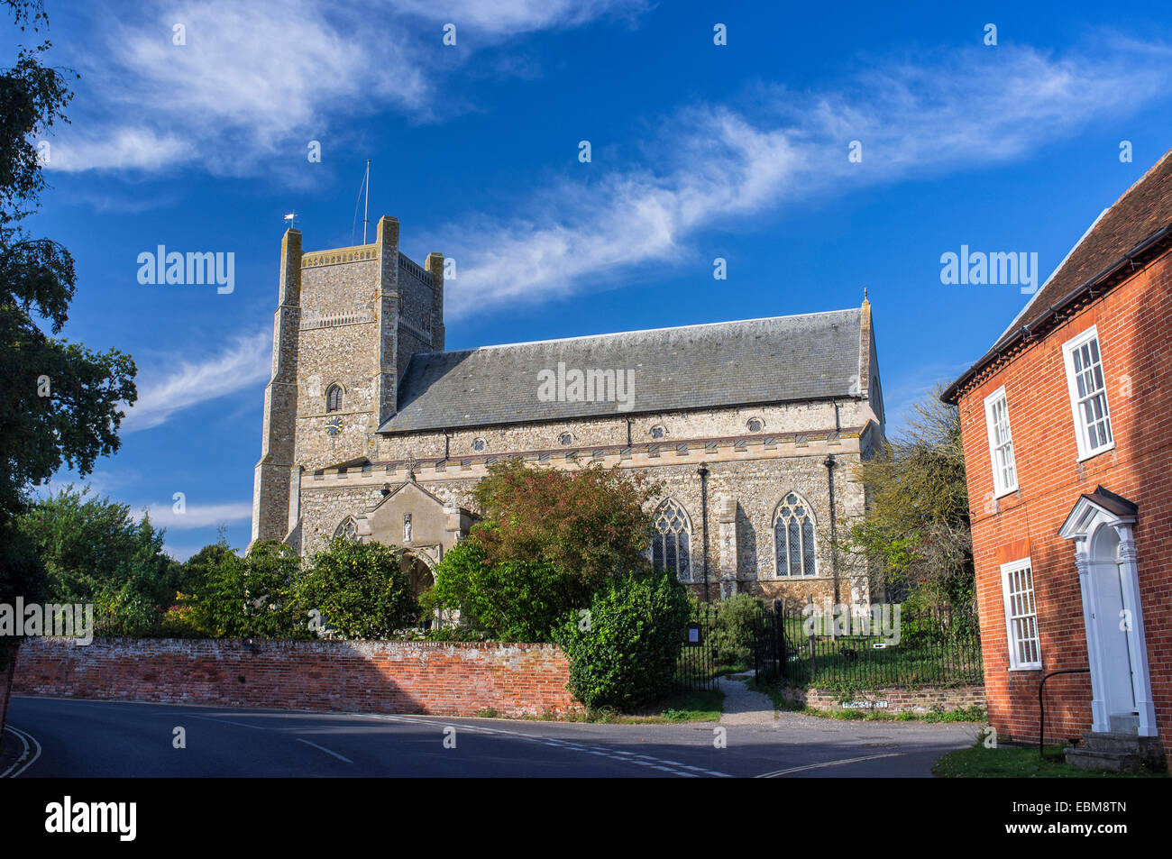 Orford Village and St. Bartholomew's Church Suffolk England Stock Photo ...