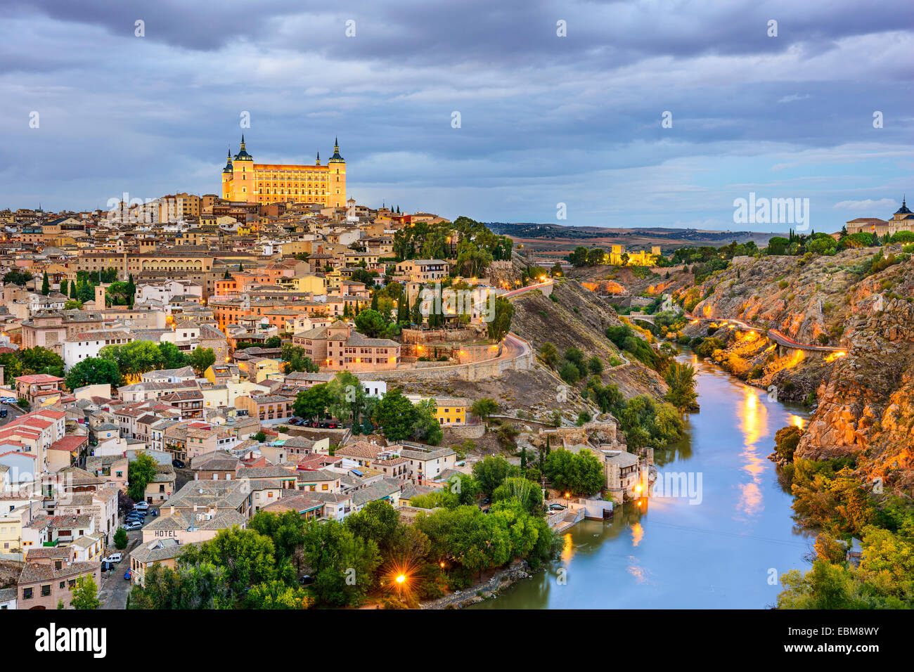 Medieval town on river hi-res stock photography and images - Alamy