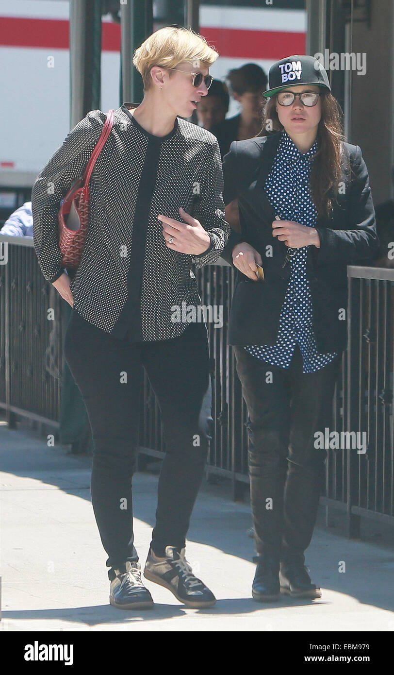 Ellen Page spotted out in West Hollywood with a friend Featuring: Ellen ...