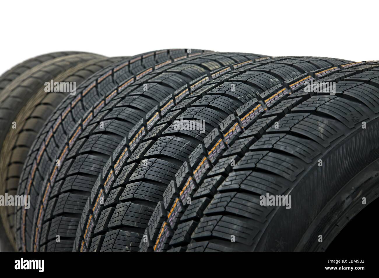 Set of four car tyres hi-res stock photography and images - Alamy