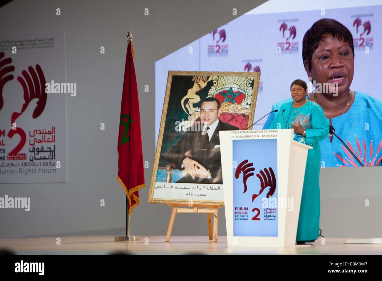 World Human Rights Forum 2 Opening, Marrakech, Morocco, Mme Fatou ...