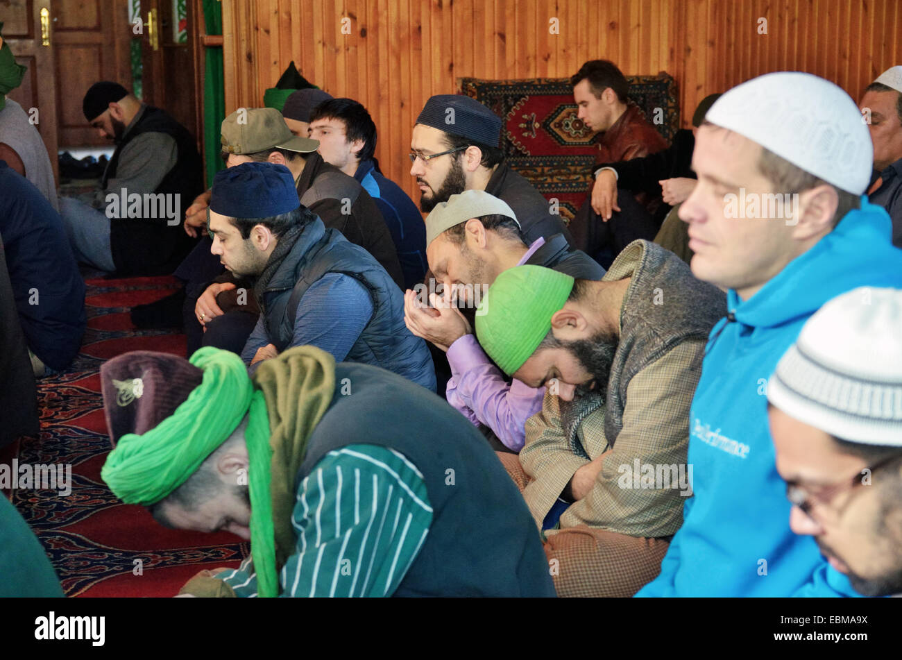 Daily prayer in the mosque inside the residence of Shaikh Nazim Al ...