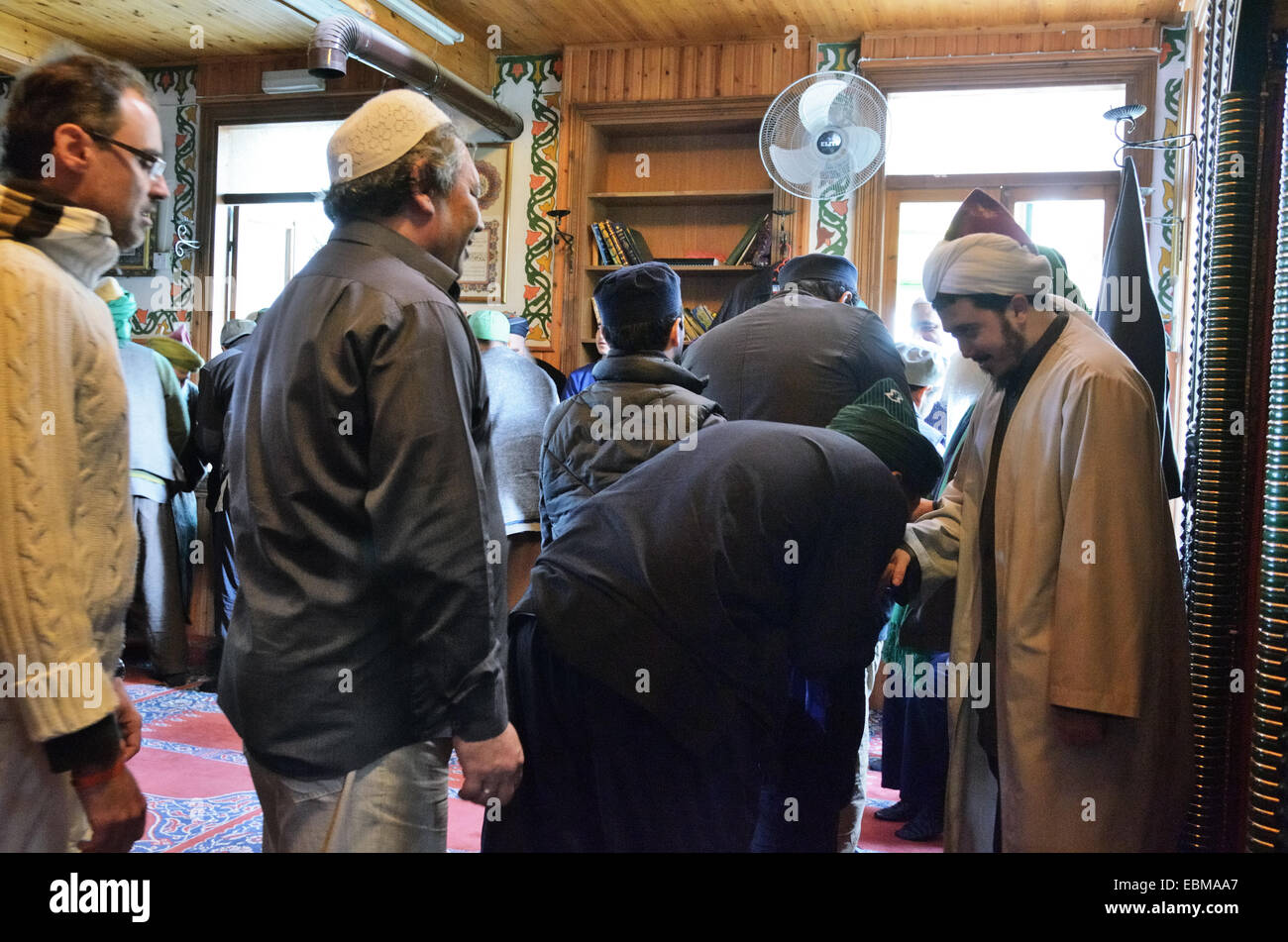 Portrait of Sufi living in the residence of Shaikh Nazim Al-Haqqani ...