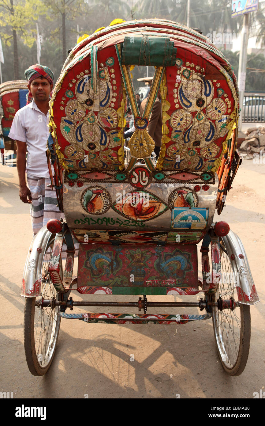 Decorated rickshaw hi-res stock photography and images - Alamy