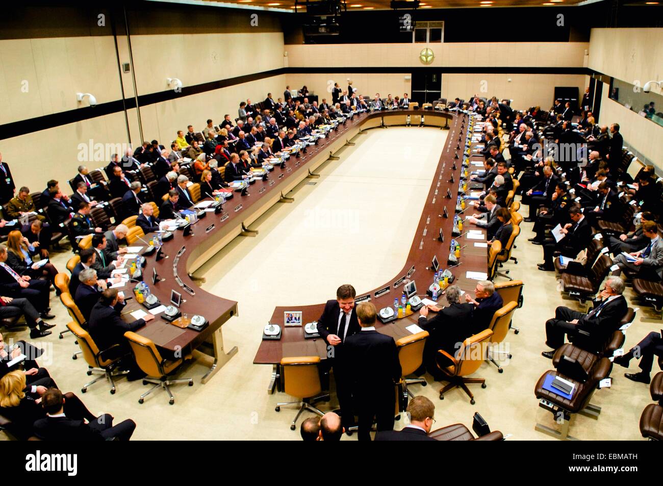 Nato conference table hi-res stock photography and images - Alamy