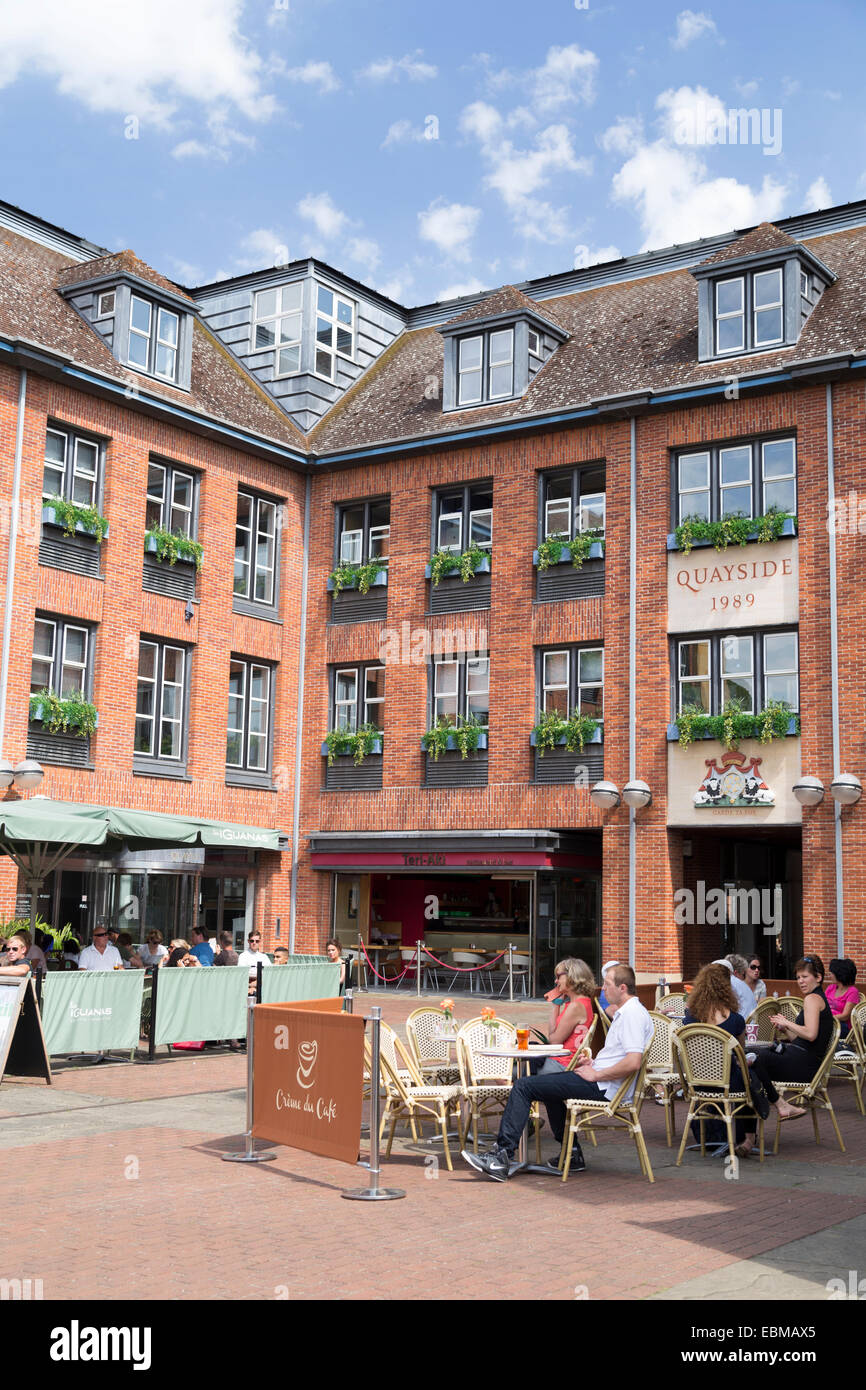 UK, Cambridge, cafes and bars at the Quayside Stock Photo - Alamy