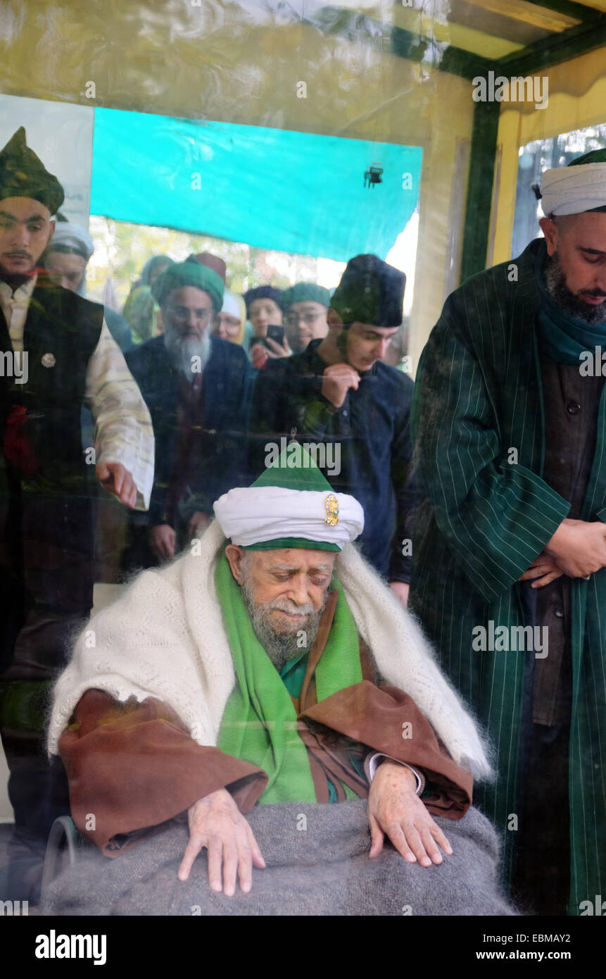 Portrait of Shaikh Nazim Al-Haqqani, leader of the Naqshbandi-Haqqani ...