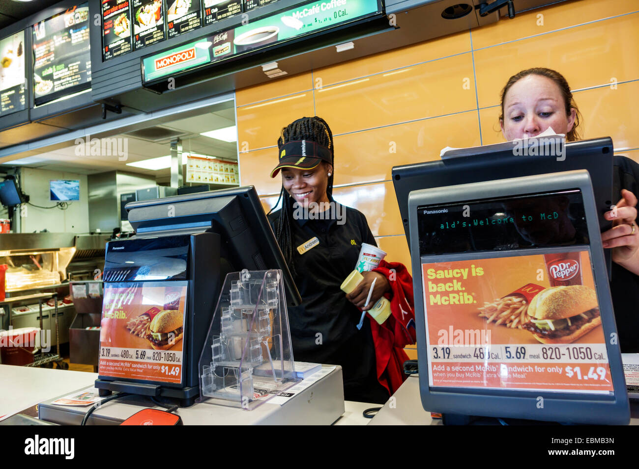 Fast food counter register hi-res stock photography and images - Alamy