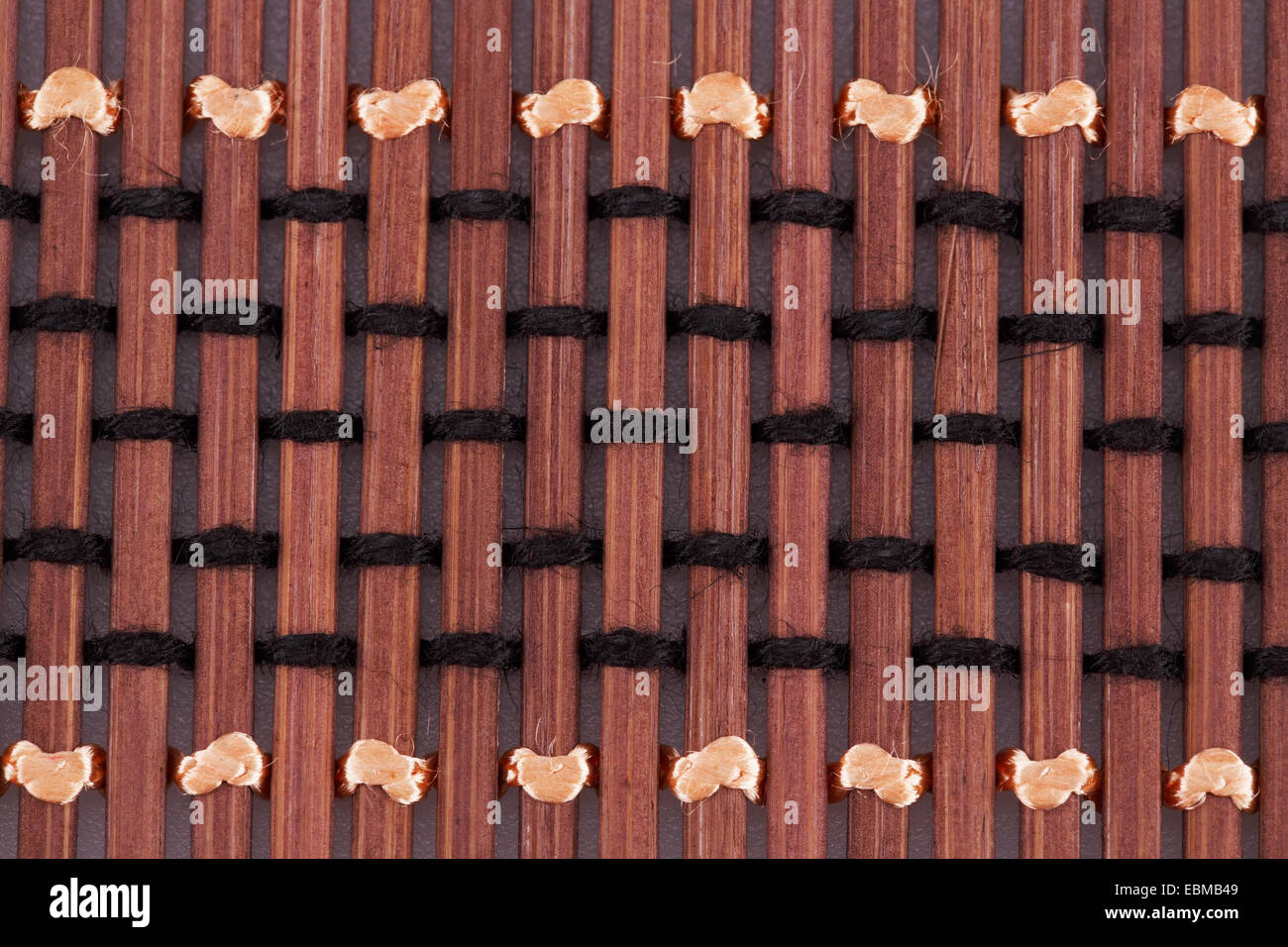 Wooden place mat texture for background, close-up image Stock Photo - Alamy