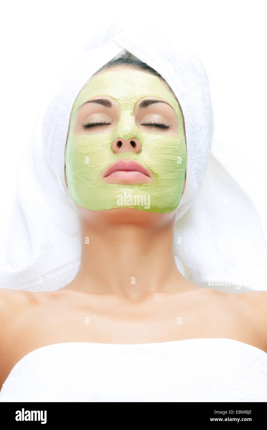 portrait of young beautiful woman being treated Stock Photo - Alamy