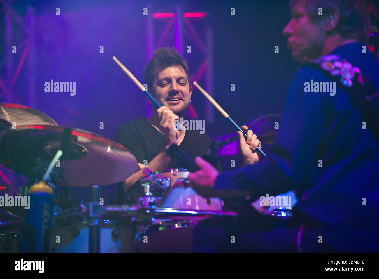 Freiburg, Germany. 2nd December, 2014. Leon Cave (Drums) from English ...