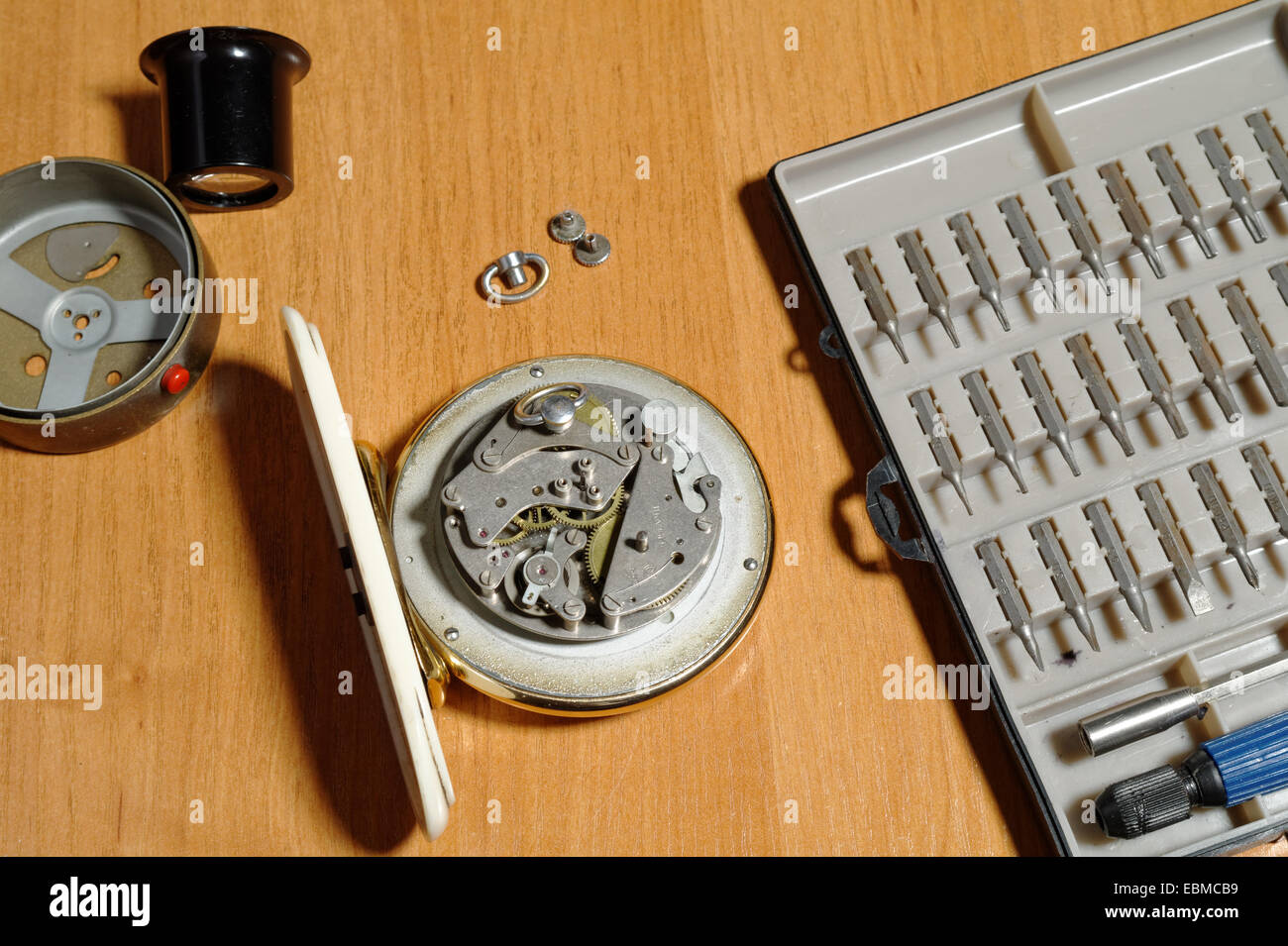 Clock repair hi-res stock photography and images - Alamy