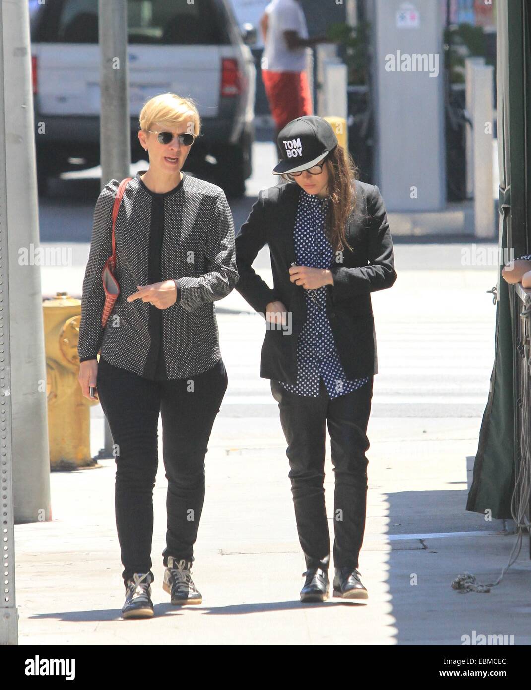 Ellen Page spotted out in West Hollywood with a friend Featuring: Ellen ...