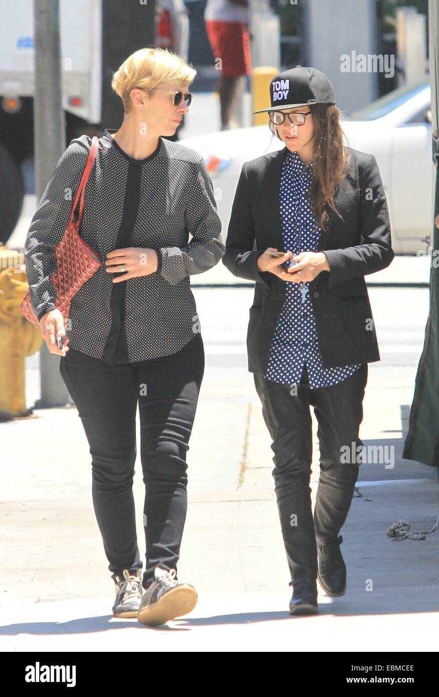 Ellen Page spotted out in West Hollywood with a friend Featuring: Ellen ...