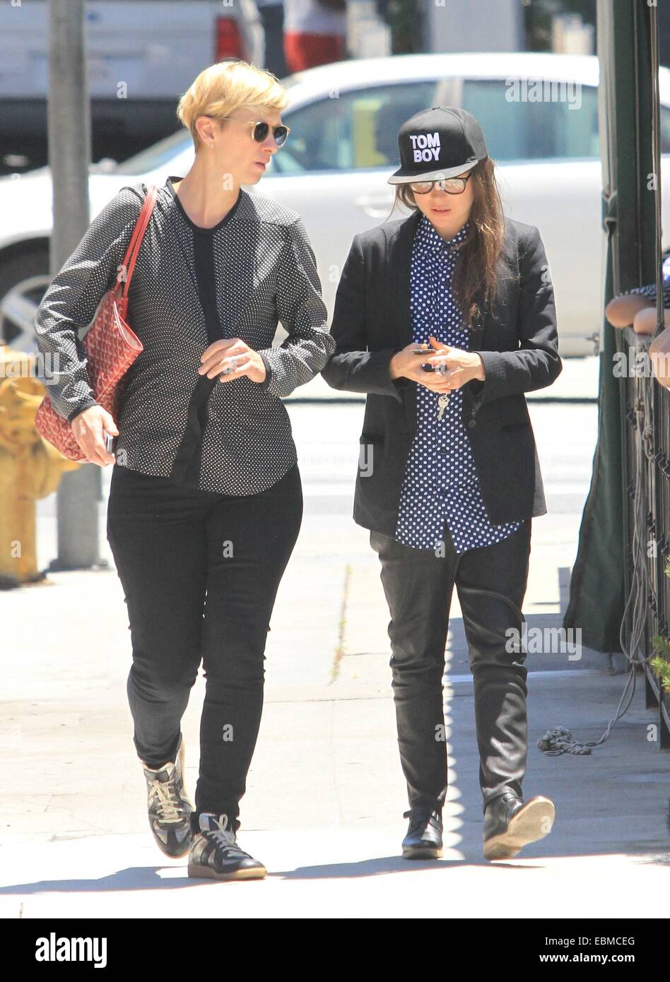 Ellen Page spotted out in West Hollywood with a friend Featuring: Ellen ...