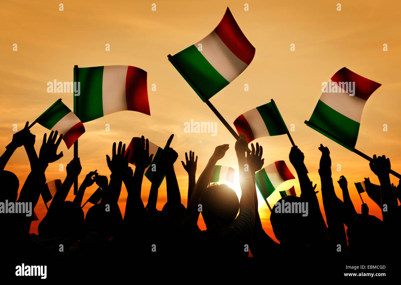 Italy italian flag people hi-res stock photography and images - Alamy