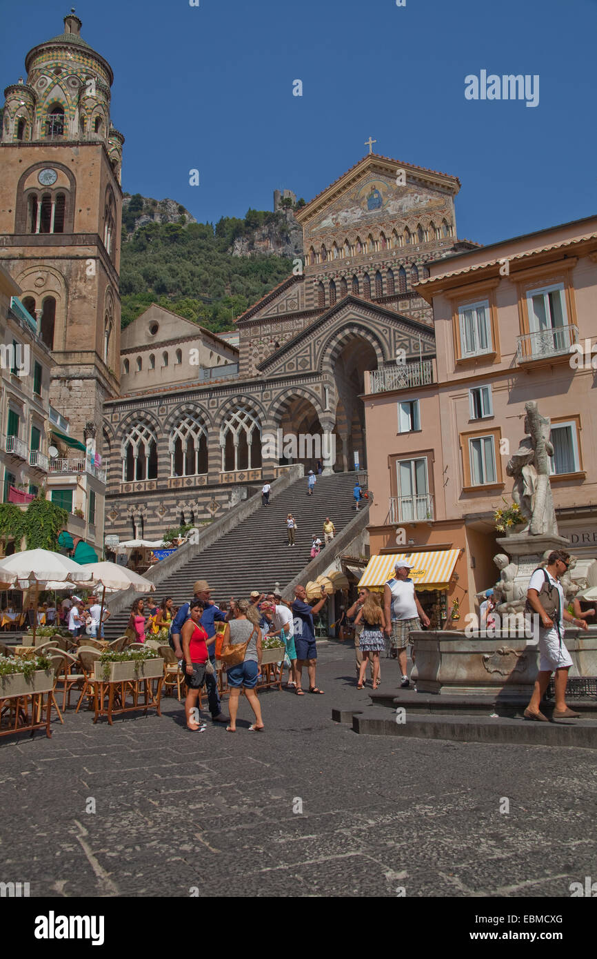 Amalfi cathedral steps hi-res stock photography and images - Alamy