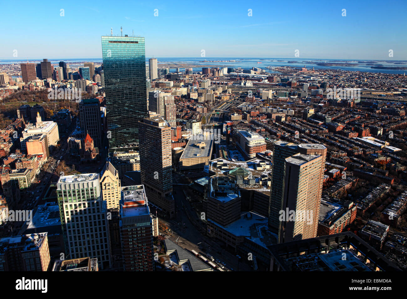 Boston harbor aerial hi-res stock photography and images - Alamy