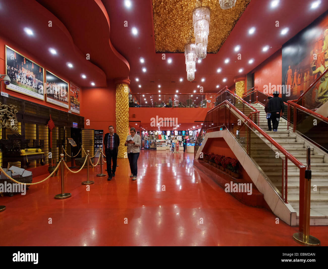 Red Theatre interior in Beijing, China, Asia Stock Photo - Alamy