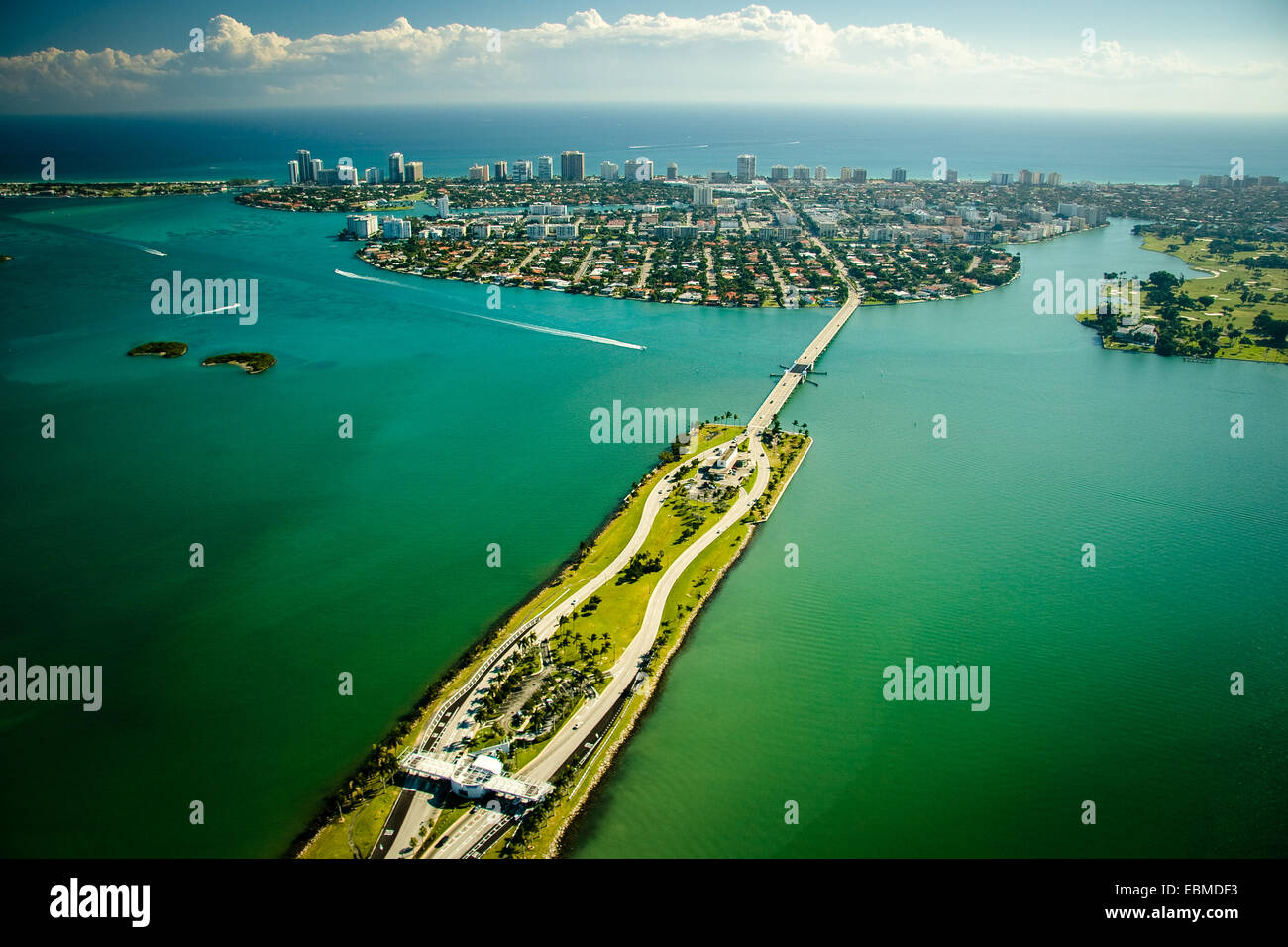 An aerial view over Miami, Florida Stock Photo - Alamy