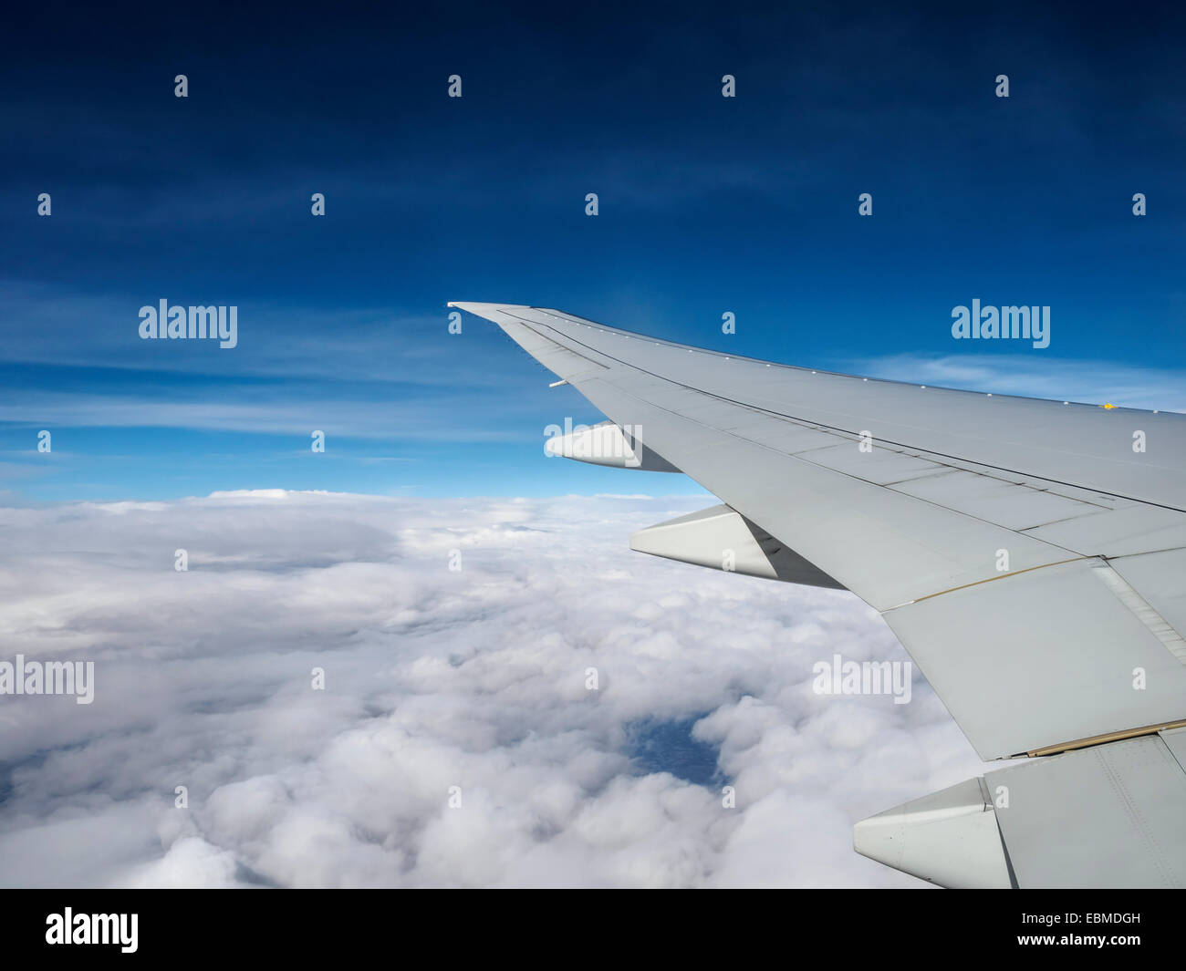 View of plane wing from inside plane hi-res stock photography and ...