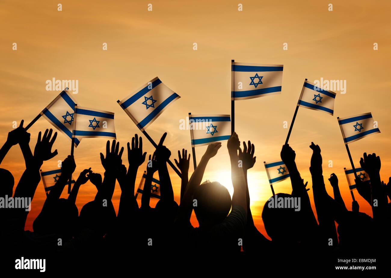 Israeli flag waving hi-res stock photography and images - Alamy