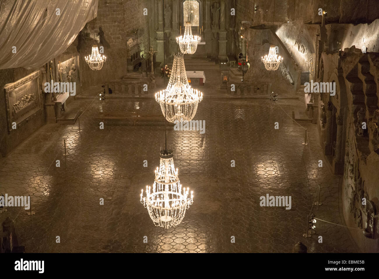 Carved underground salt cave, the life work of Antoni Wyrodek ...