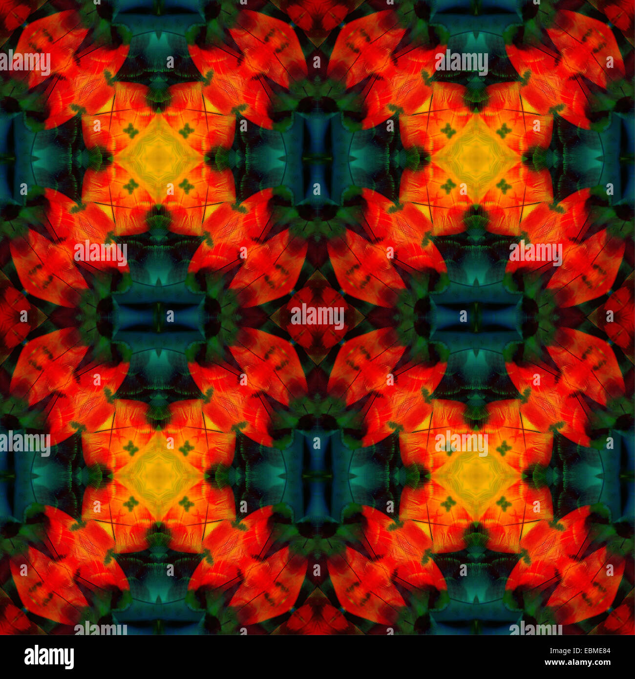 Seamless pattern made from Scarlet Macaw feathers Stock Photo - Alamy
