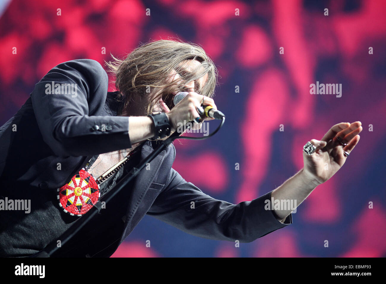 Rival Sons perform at the Helsinki Hartwall Arena Featuring: Jay ...