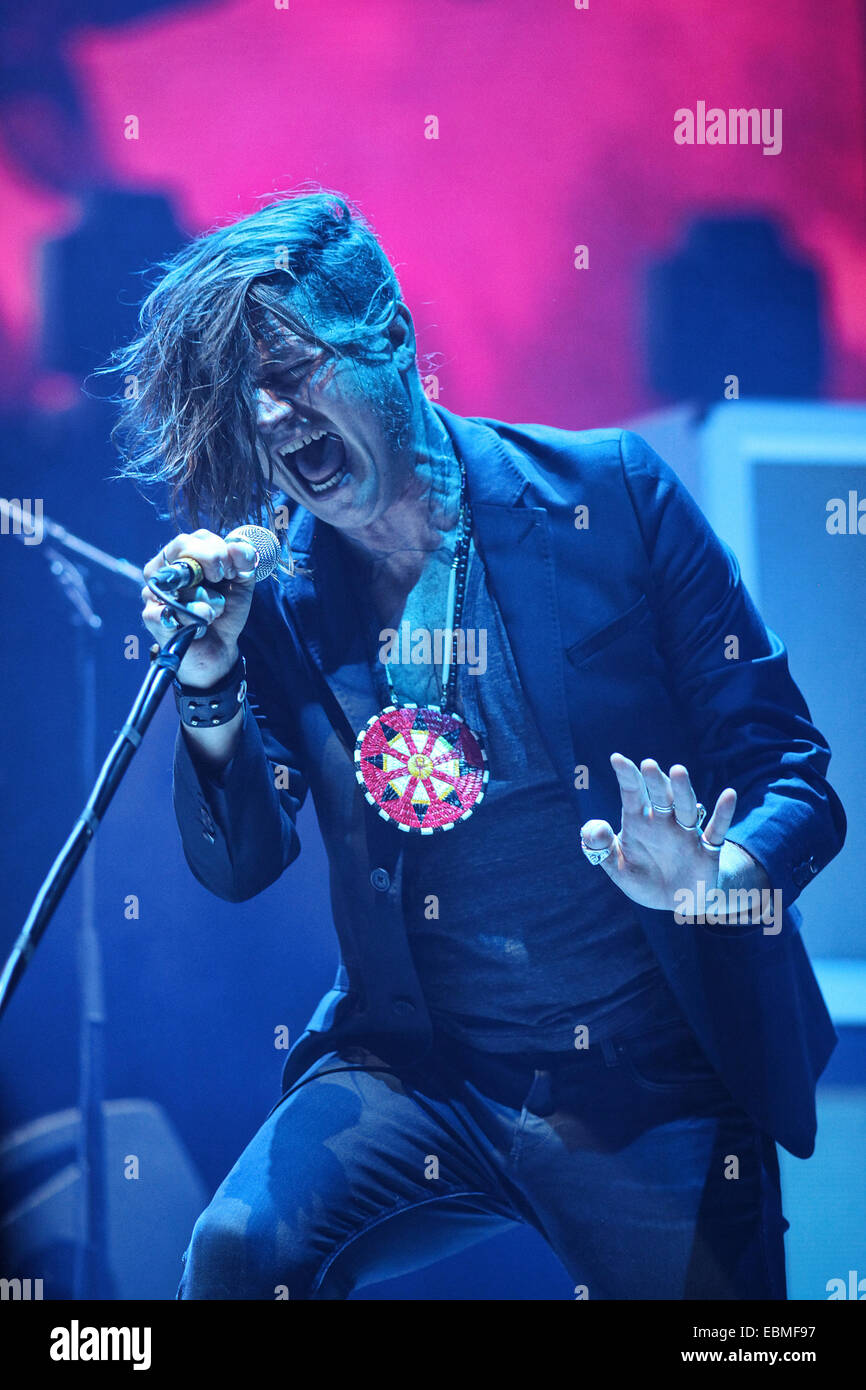 Rival Sons perform at the Helsinki Hartwall Arena Featuring: Jay ...
