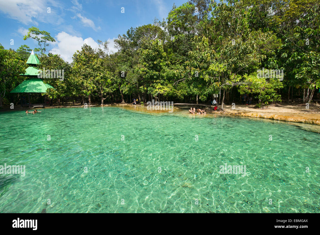 The Sa Morakot Emerald Pool in Krabi, Thailand Stock Photo - Alamy