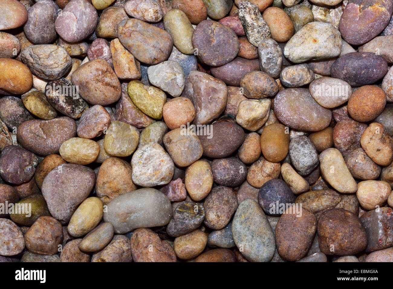 Pebbles on river shore Stock Photo - Alamy