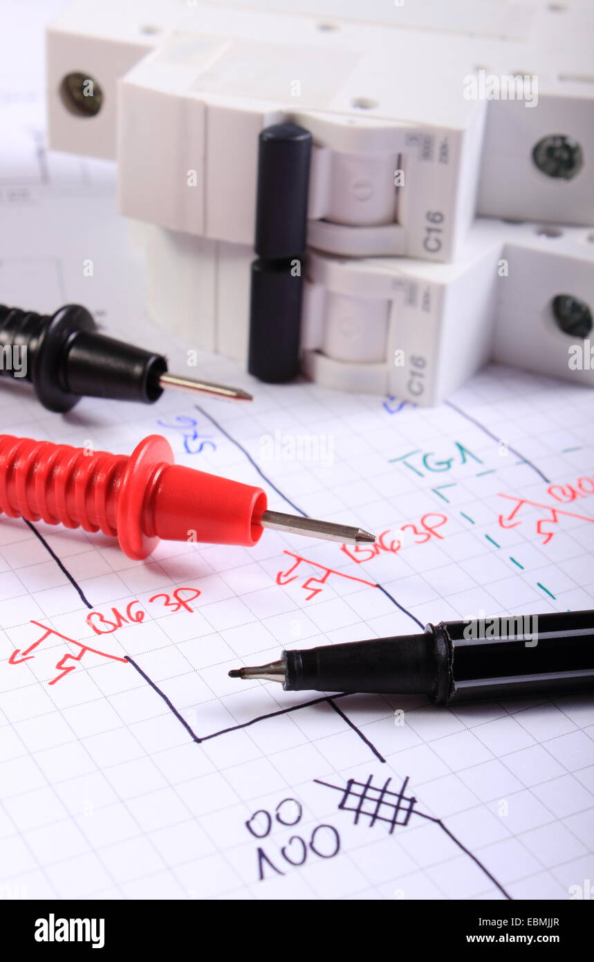 Electrical drawing hi-res stock photography and images - Alamy