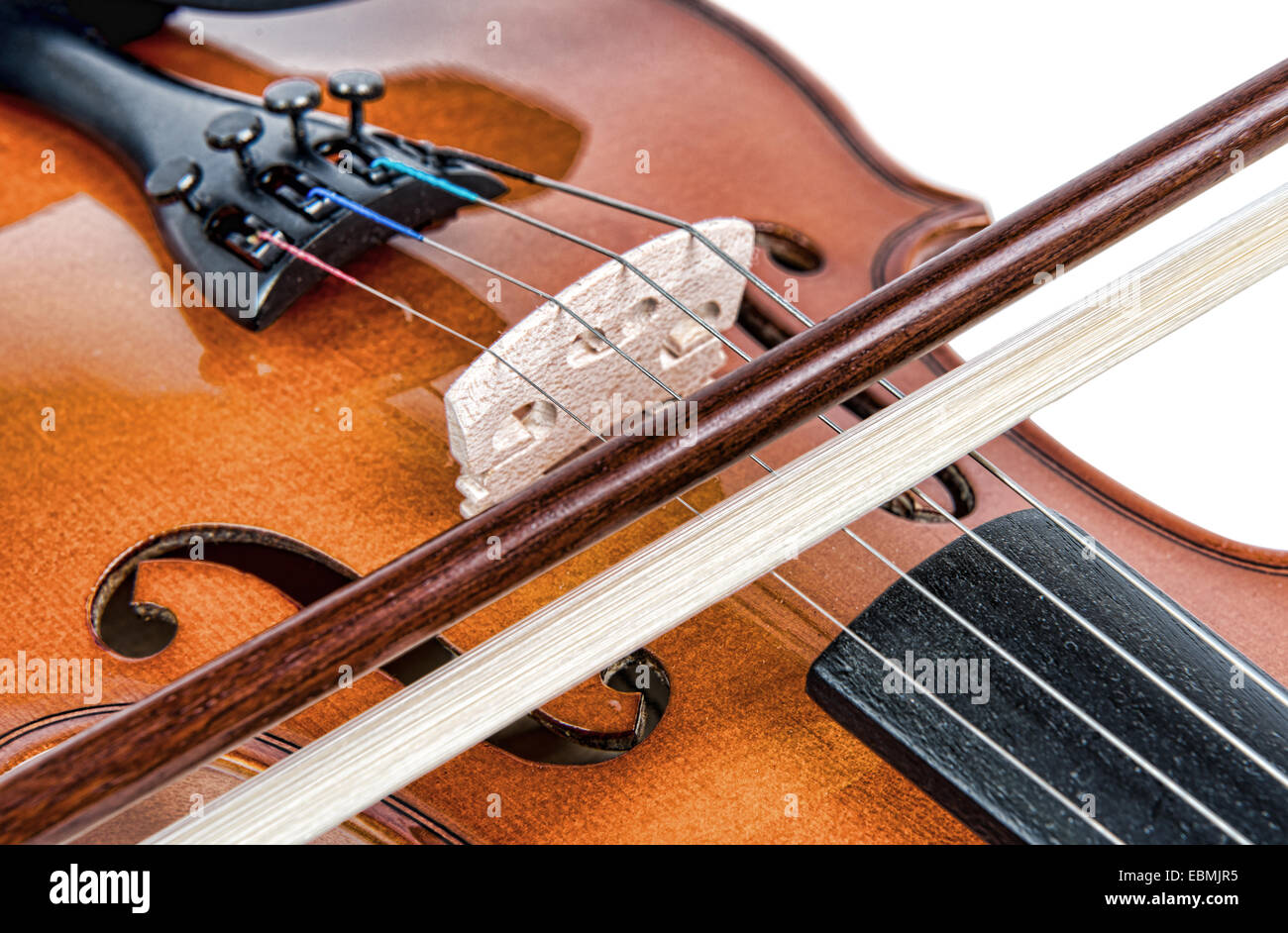 Close up violin bridge strings hi-res stock photography and images - Alamy