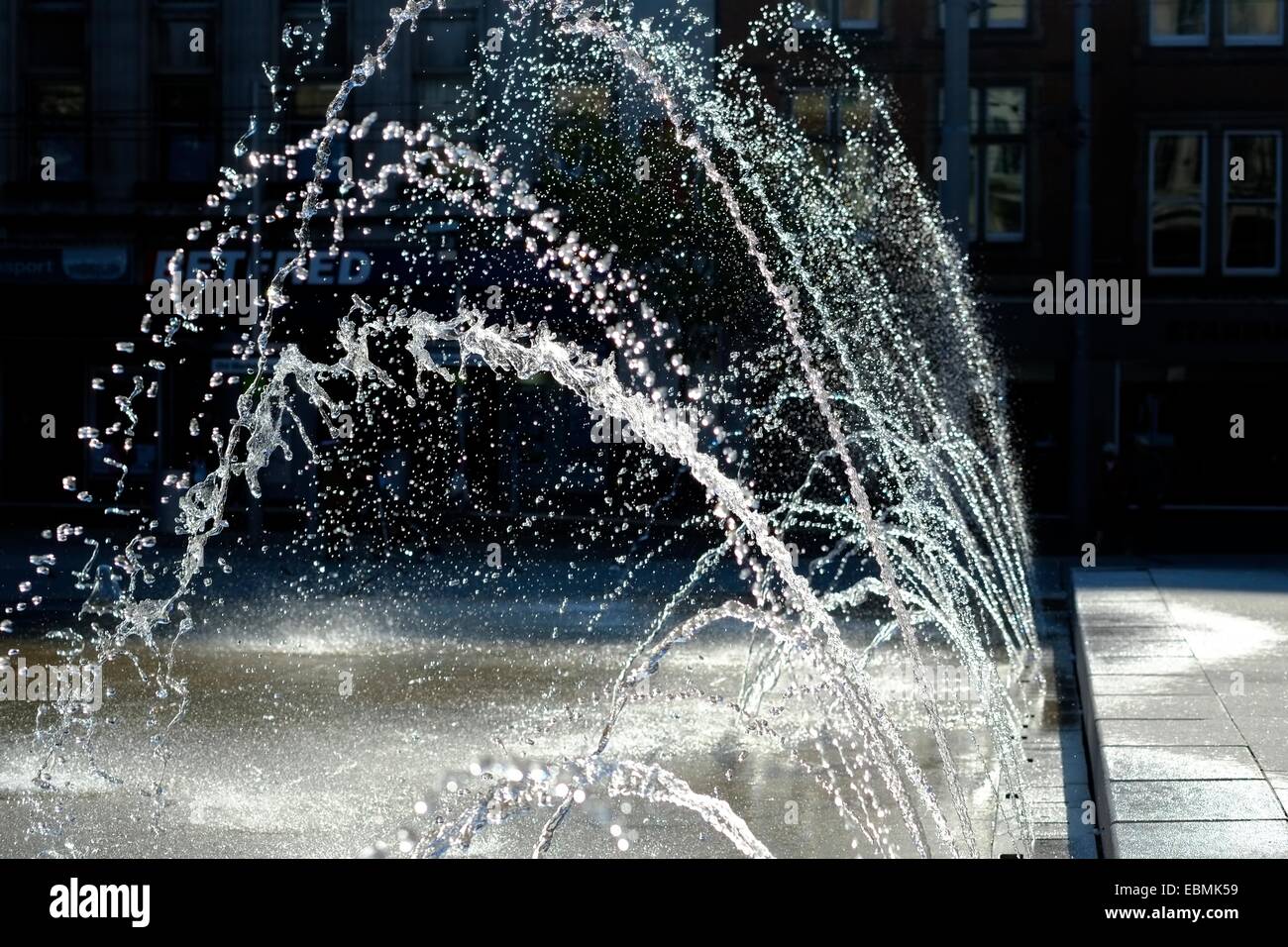 Nottingham old market square water feature hi-res stock photography and ...