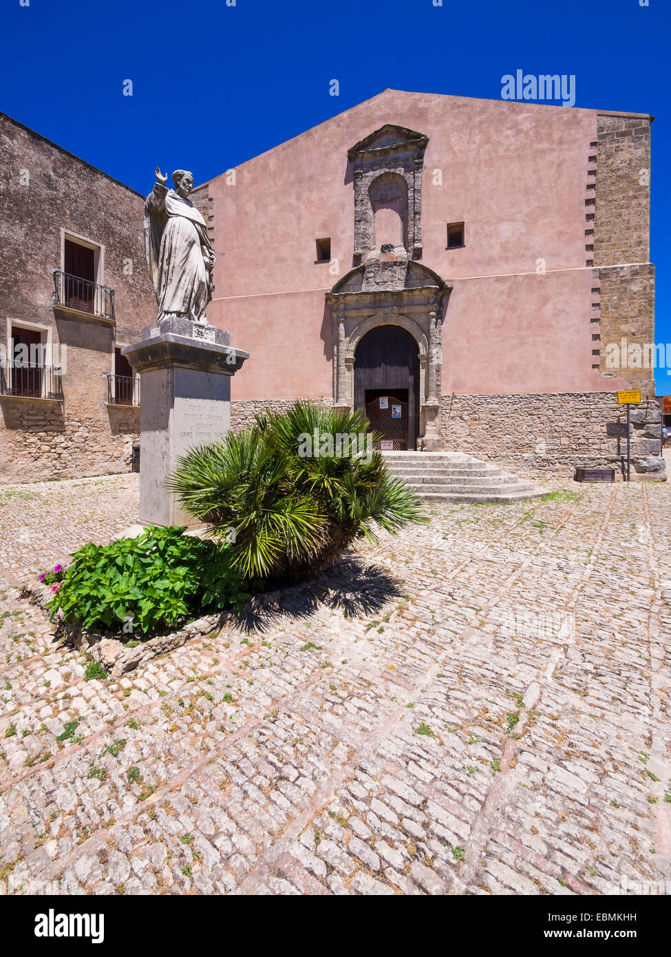 Monument of Beato Alberto, rock village of Erice, Province of Trapani ...