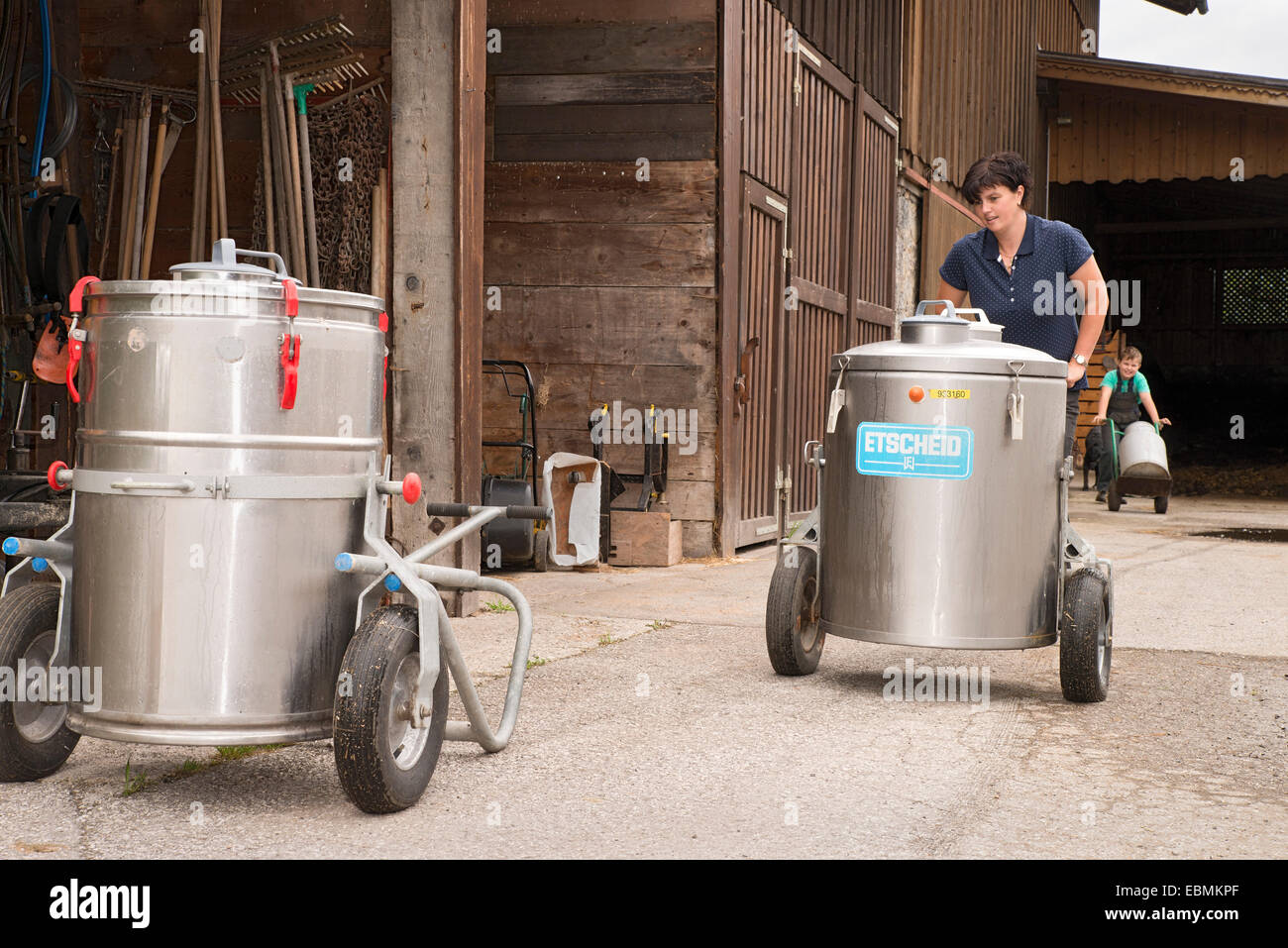 Milk transport container agriculture hi-res stock photography and ...