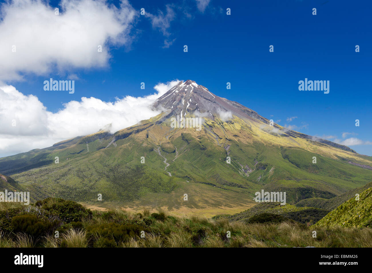 Mount Taranaki volcano, Pouakai Range, Egmont National Park, Taranaki ...