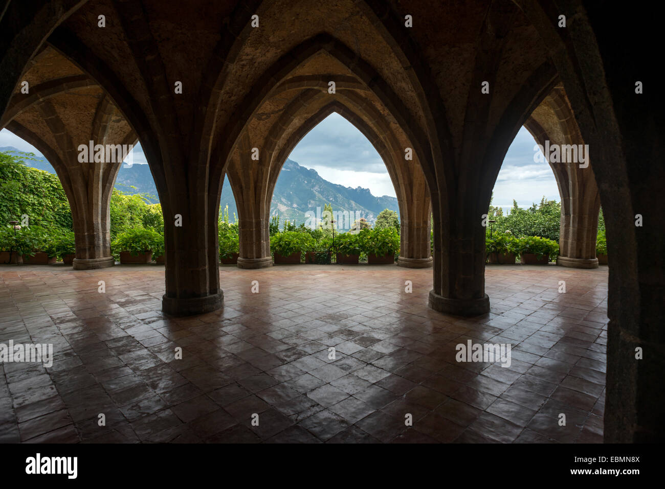 The crypt of the Villa Cimbrone, Ravello, Campania, Italy Stock Photo ...